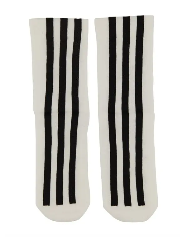 Y3 Stripe Socks - White
