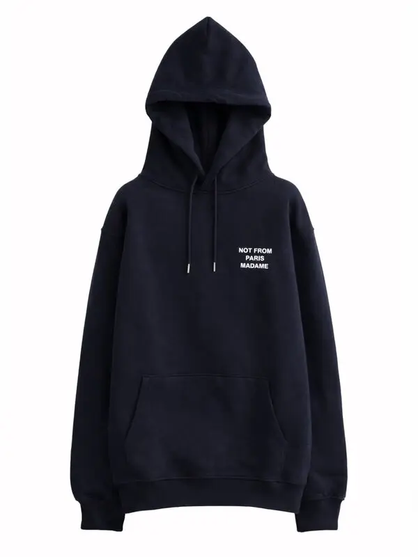 Drole De Monsieur Relaxed Fit Slogan Sweatshirt - Blue