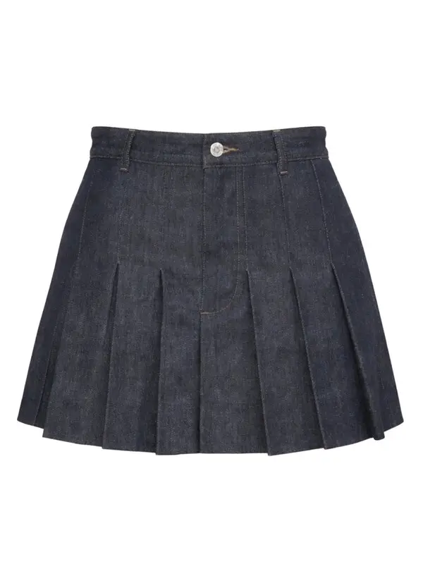 A.p.c. Mini Pleated Skirt - Blue