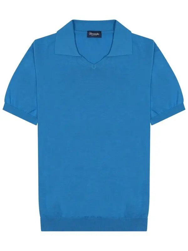 DRUMOHR Cotton Polo - Azure