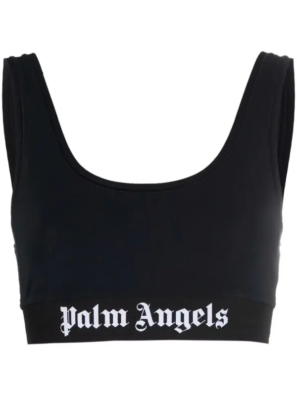 Palm Angels Logo Underband Crew Neck Bra