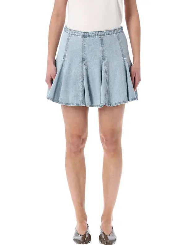 LEVI'S Denim Mini Skirt - Of Course Stone Light Blue