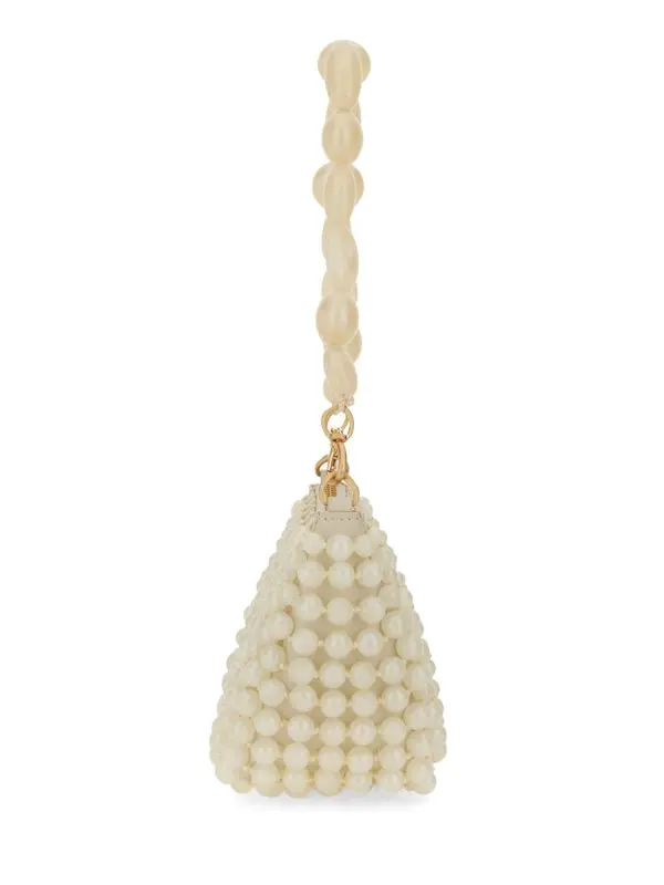 Cult Gaia Mercier Beaded Shoulder Bag - Ivory