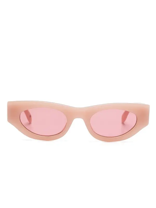 Palm Angels Cat Eye Frame Sunglasses - Cameo Red