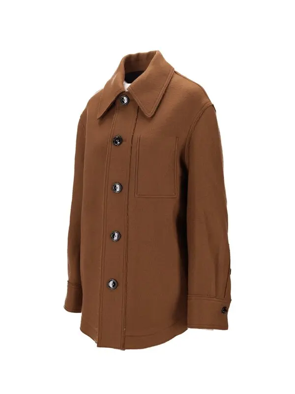 Ami Buttoned Veste - Noisette