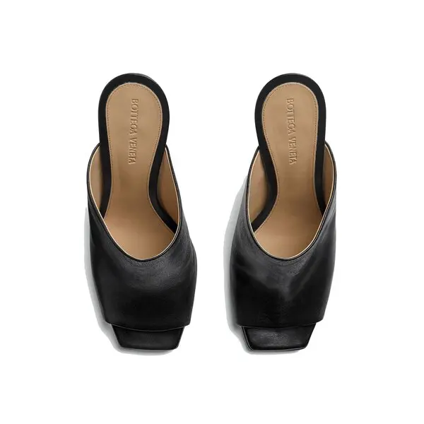 Bottega Veneta Knot Leather Mules - Black