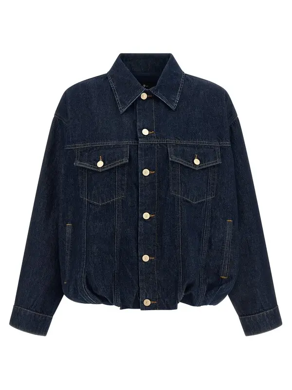 7 For All Mankind Gathered Denim Jacket
