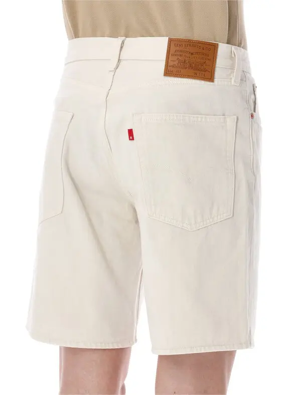 LEVI'S 468 Loose Denim Shorts - White