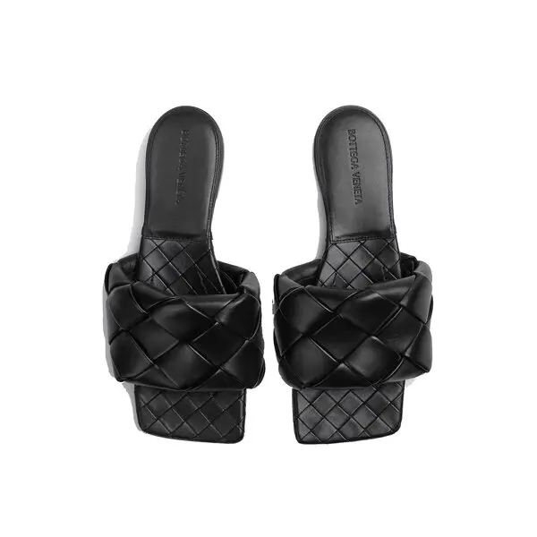 Bottega Veneta Intrecciato Leather Flat Sandals