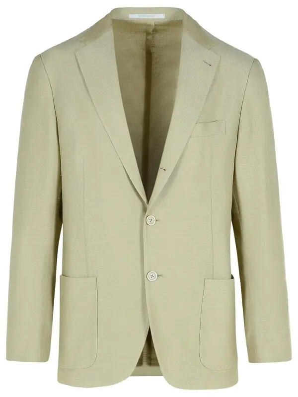 Eleventy Cotton-blend Double-breasted Blazer