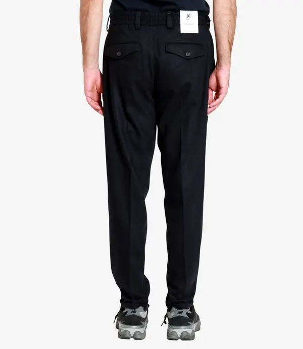 PT TORINO Wool-cashmere Flannel Trousers