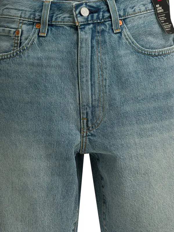 LEVI'S 468 Stay Loose Denim Shorts - Light Blue