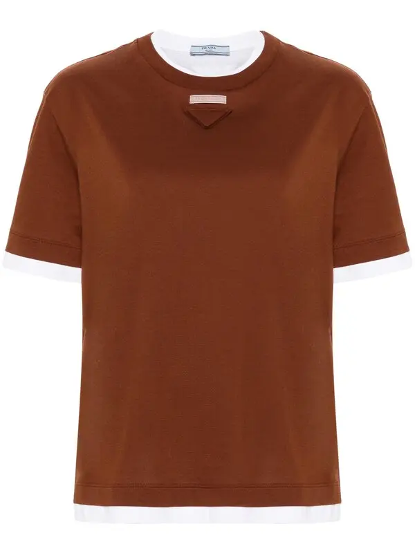 Prada Cotton Layered T-shirt