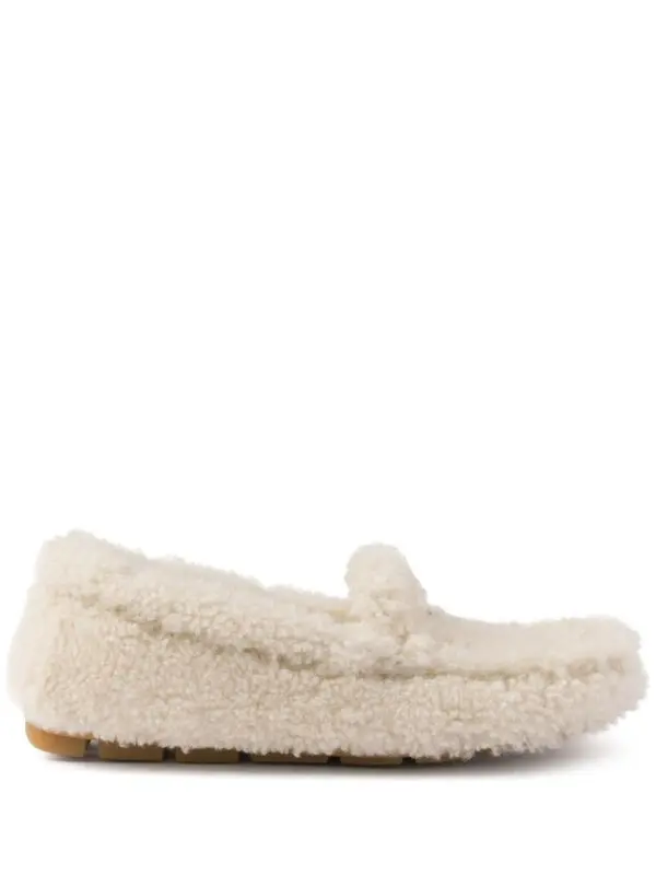 Prada Shearling Driving Shoes
