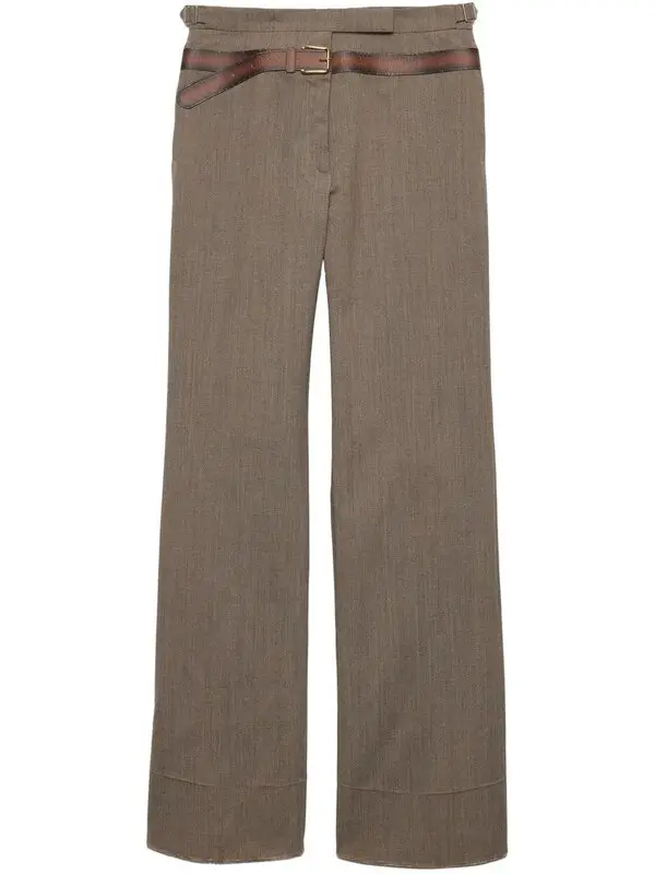 Prada Pantaloni Lana Tec Trousers