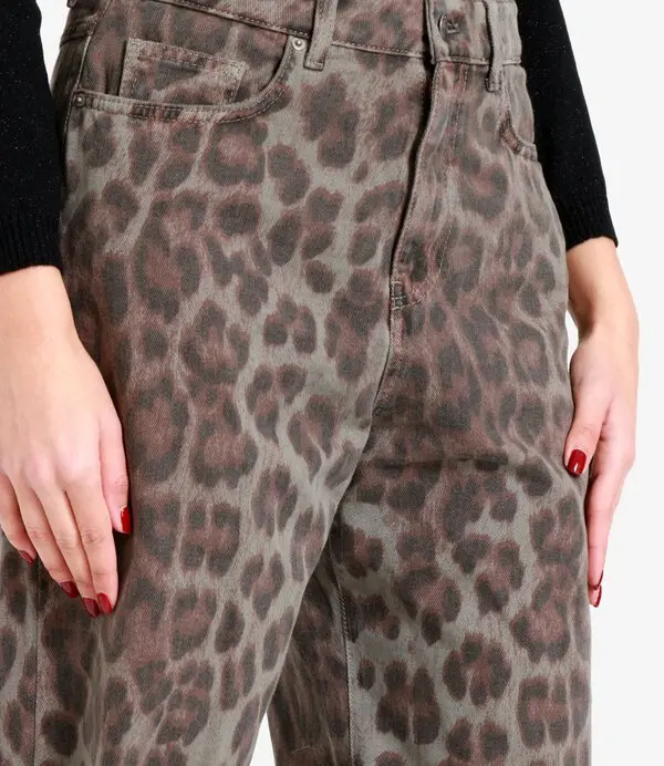 ANIYE BY Animal Print Jeans