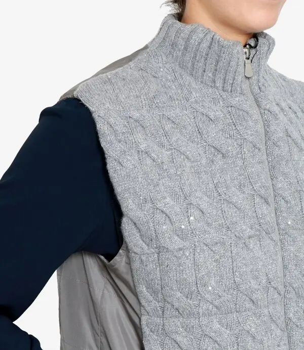 GRAN SASSO Padded Vest - Grey