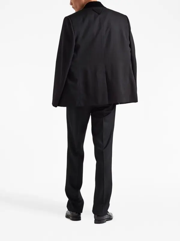 Prada Wool Straight Leg Trousers