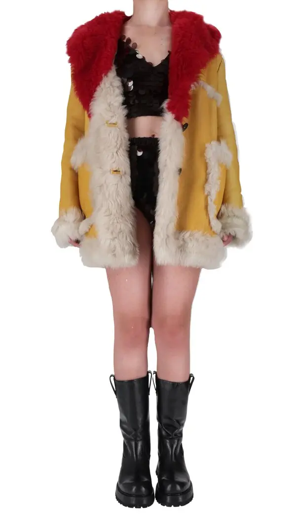 Prada Coat Fur - Soleil+talco+rosso