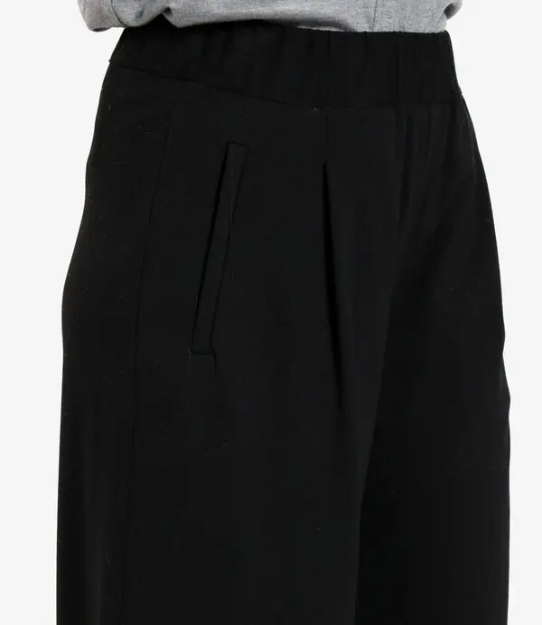 SEMICOUTURE Wide Leg Trousers - Black