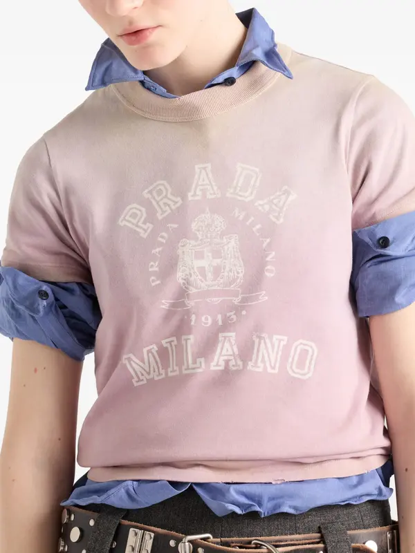 Prada Logo Print T-shirt