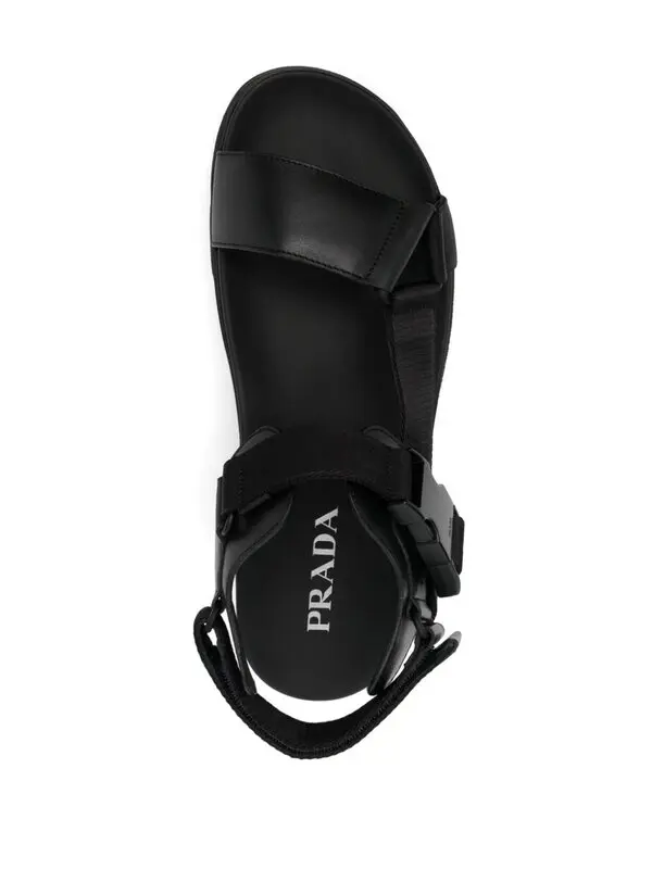Prada Buckle Fastening Open Toe Sandals