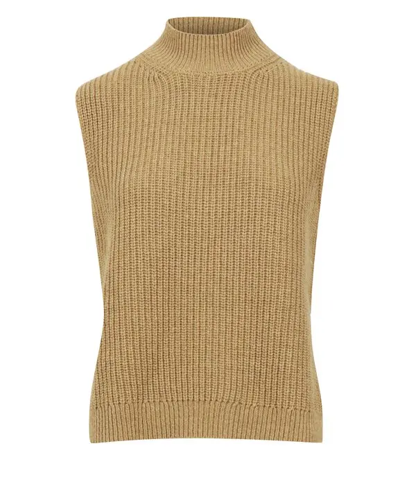 ROY ROGER'S Sleeveless Knit Top - Mustard