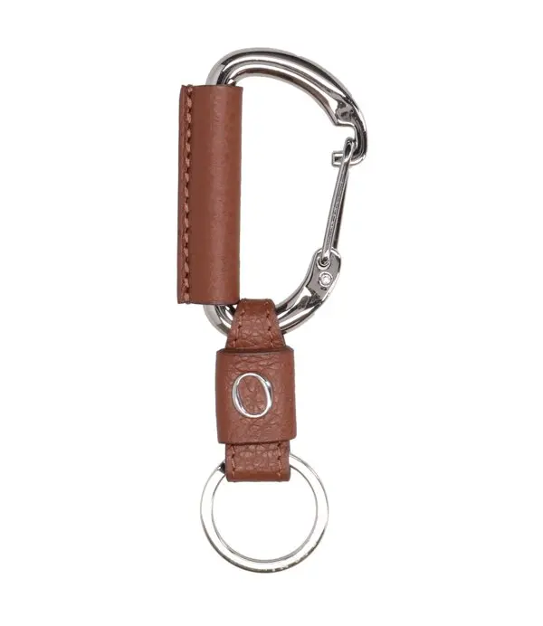ORTIGNI Hammered Leather Keychain - Sigaro