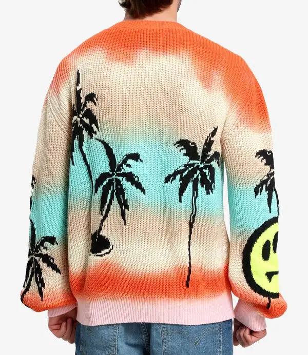 BARROW Sweater With Palm Motif