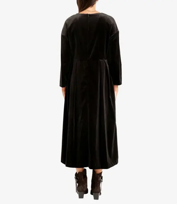 Max Mara Velvet Fit & Flare Dress