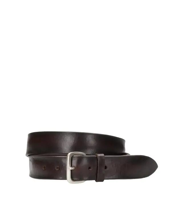 ORTIGNI Leather Belt - Brown