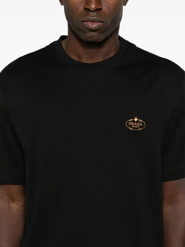Prada Logo Patch T Shirt