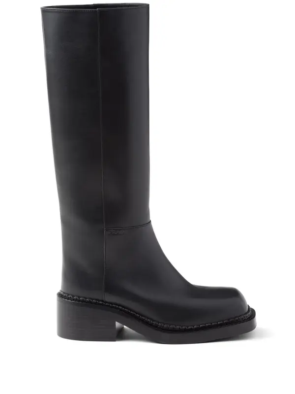 Prada Knee-high 55mm Leather Boots
