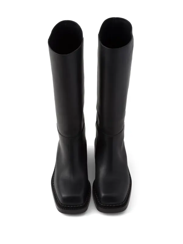 Prada Knee-high 55mm Leather Boots