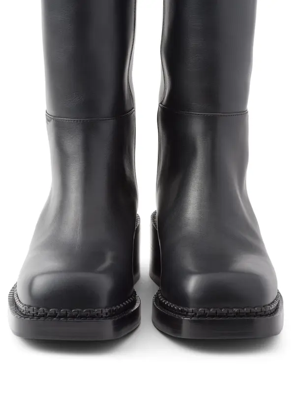 Prada Knee-high 55mm Leather Boots