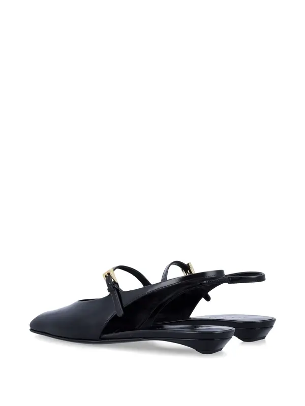 Prada Leather Slingback Ballet Flats