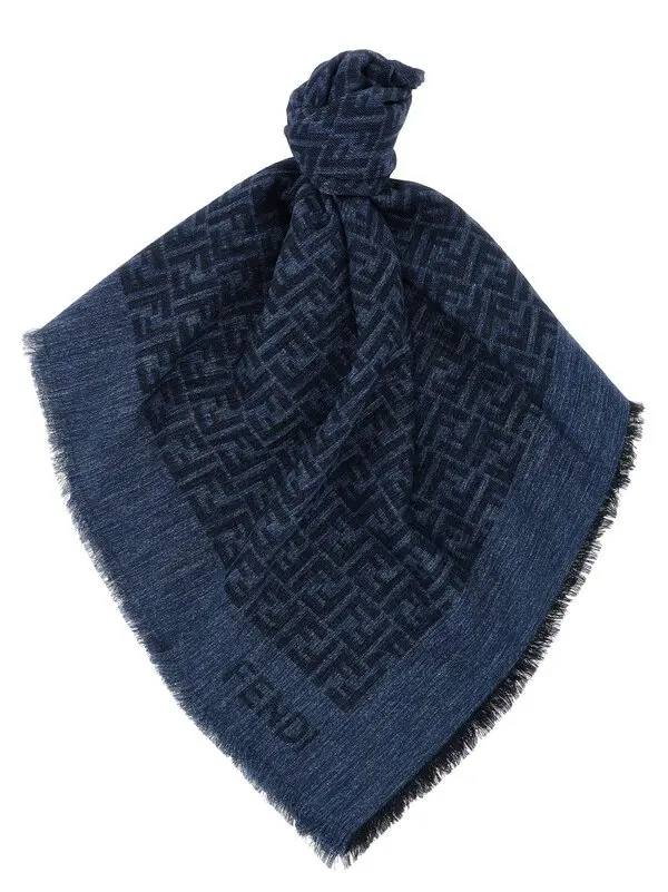 Fendi Ff Shawl - Blue