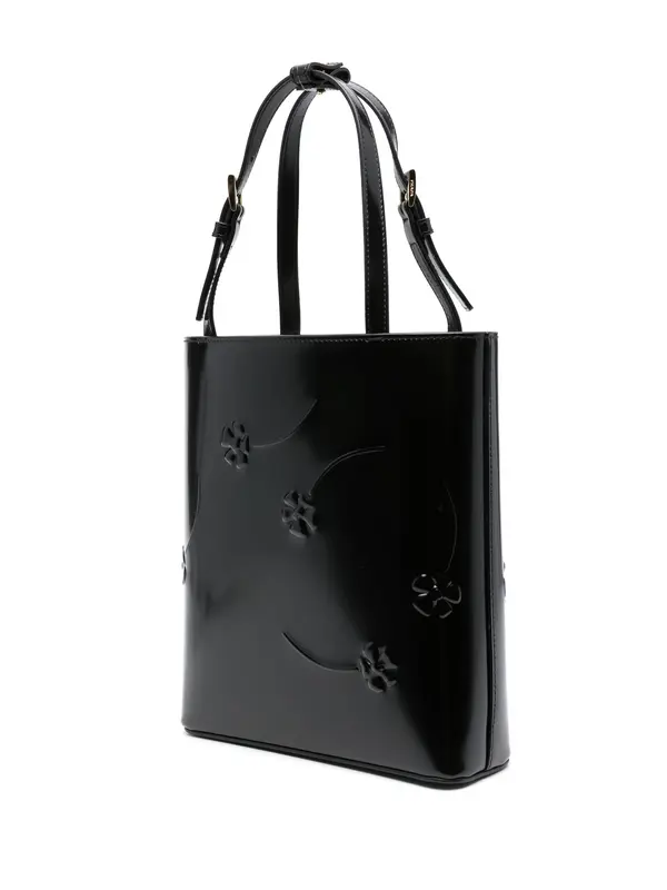 Prada Floral Embossed Leather Tote