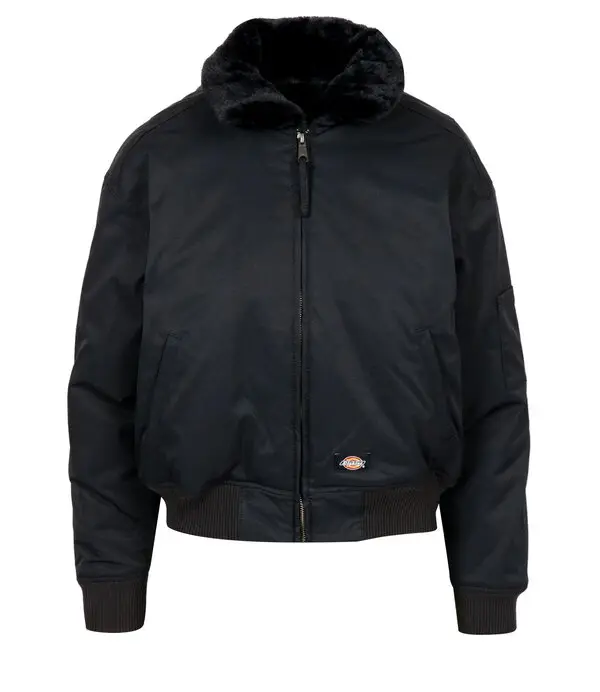Dickies Zip-up Jacket With Faux Fur Collar