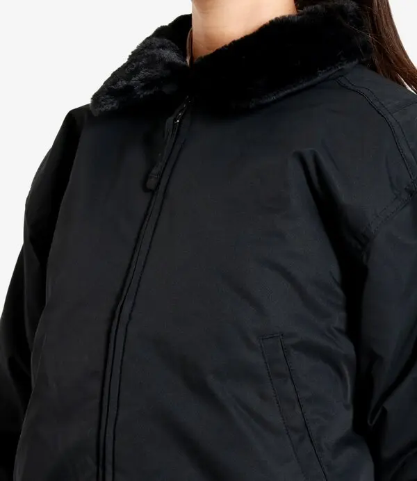 Dickies Zip-up Jacket With Faux Fur Collar