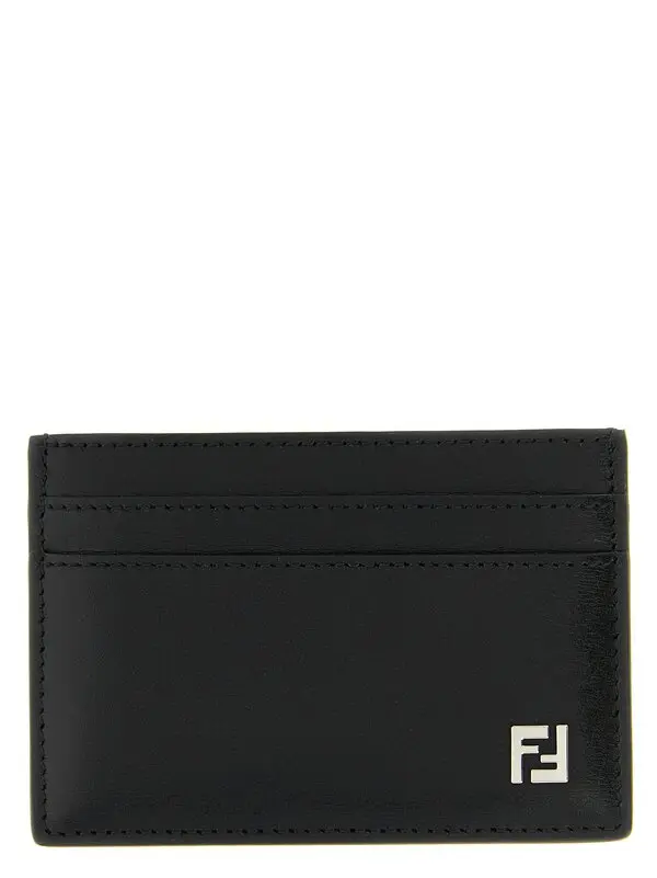 Fendi Squared Ff' Card Holder - Black