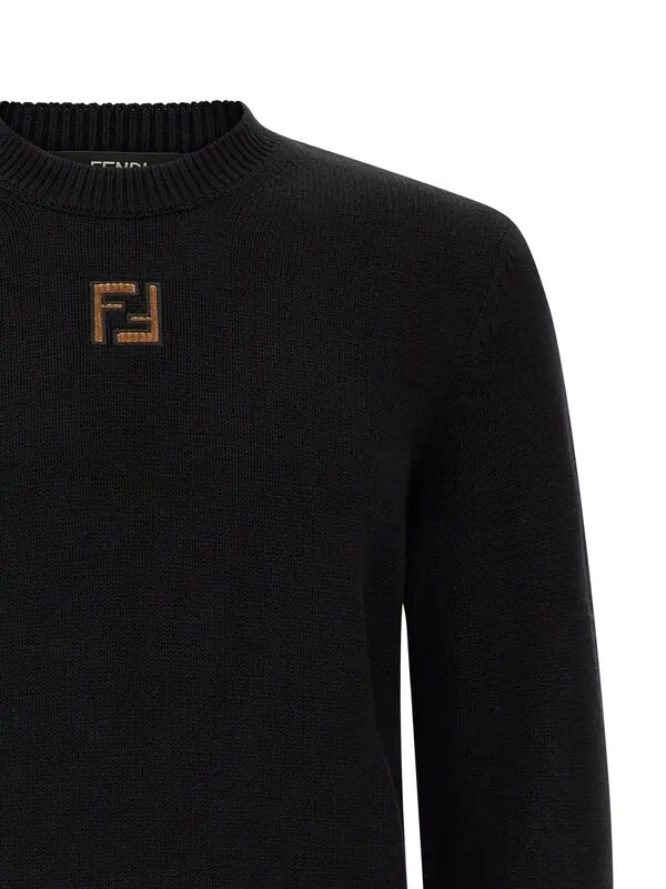 Fendi Ff Velvet Micro Sweater