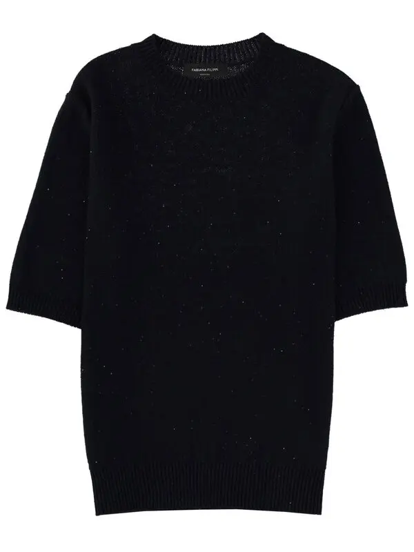 Fabiana Filippi Linen Blend T-shirt - Blue