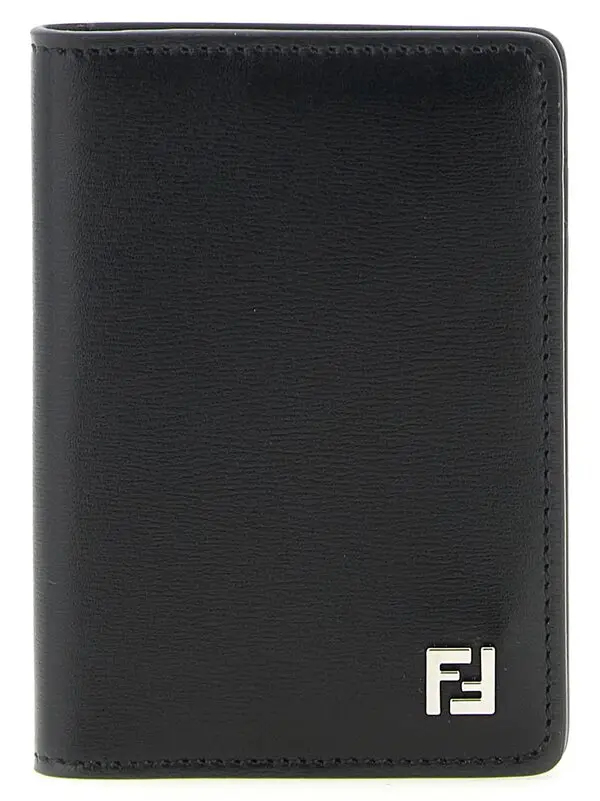 Fendi Squared Ff' Card Holder - Black