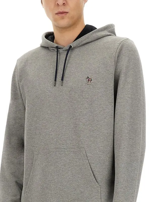 Paul Smith Hoodie With Logo - Grey