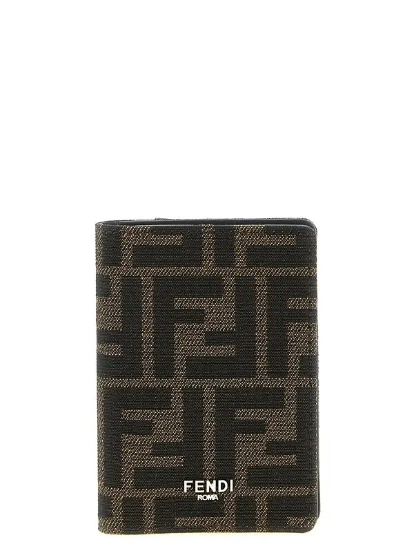 Fendi Ff Card Case - Brown
