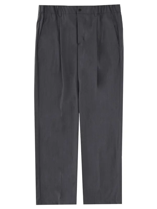 Herno Wool Blend Tailored Trousers - Grey