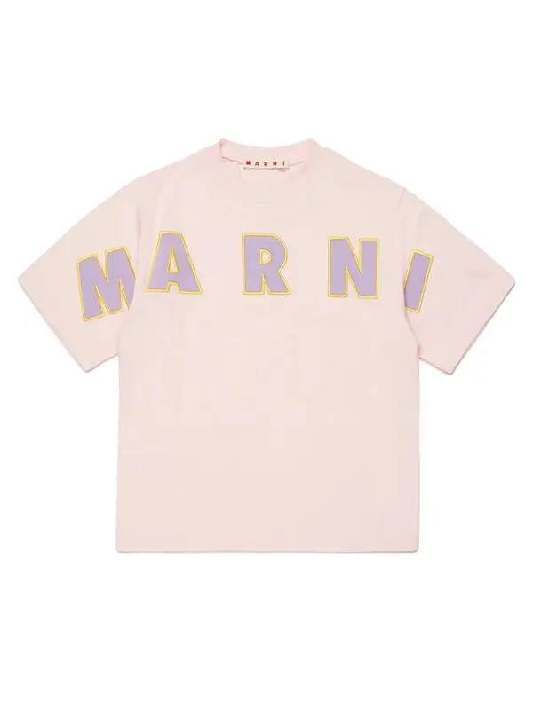 Marni T-shirt With Logo - Pink