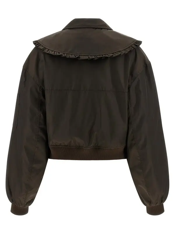 GANNI Duchesse Nylon Bomber Jacket