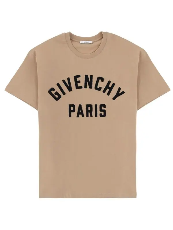 Givenchy T Shirt With Logo - Brown
